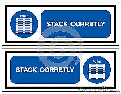 Stack Corretly Symbol Sign, Vector Illustration, Isolate On White ...