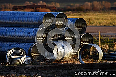 Stack Of Culverts Stock Photo | CartoonDealer.com #5460936