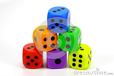 Stack Dice Stock Image - Image: 84341