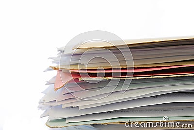Stack Of Files Full Of Documents Stock Photo | CartoonDealer.com #14222274