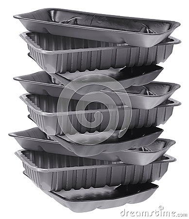 Stack Of Food Trays Stock Photo | CartoonDealer.com #28436166