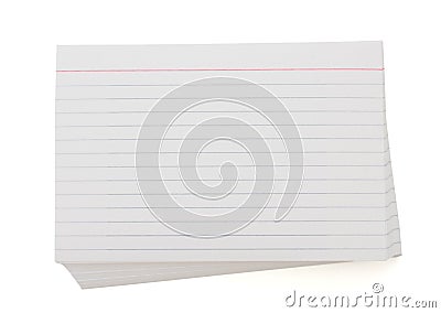 Stack Of Index Cards Royalty Free Stock Photography - Image: 15773787