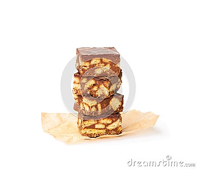Stack Of Luxury Millionaires Shortbread Isolated Royalty-Free Stock ...