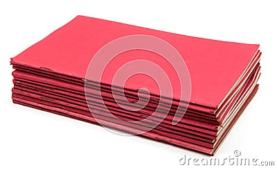 Stack Of Old Exercise Books Stock Photos - Image: 21860963