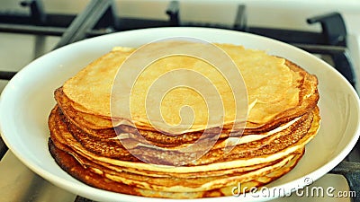Stack of Pancakes, Timelapse Stock Footage - Video of pancakes, pile ...