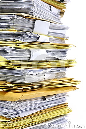Pile of Files stock photo. Image of late, stack, white - 2329220