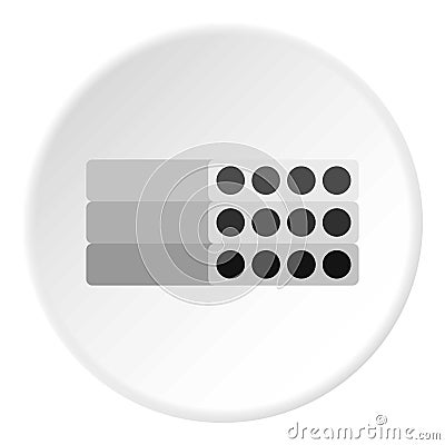 Stack Of Precast Reinforced Concrete Slabs Icon Vector Illustration ...