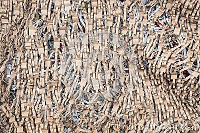 Stack Of Scrap Paper From Paper Cutter For Background Royalty-Free ...