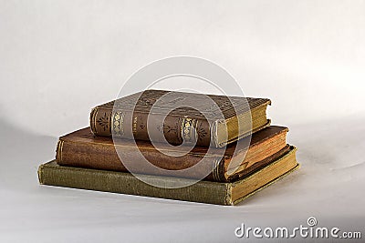 Stack Of Three Antique Books Stock Photo | CartoonDealer.com #149672166