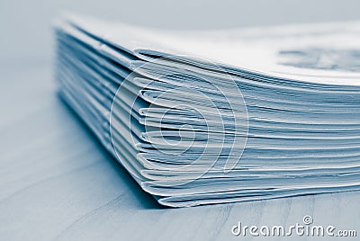 Stack Of White Journals Royalty-Free Stock Image | CartoonDealer.com ...
