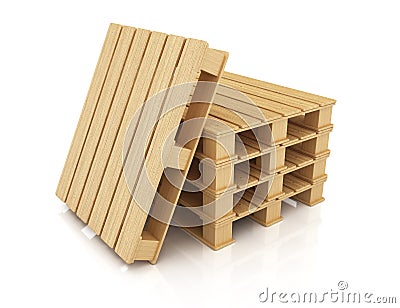 Stack Of Wooden Pallets Royalty-Free Cartoon | CartoonDealer.com #39497486