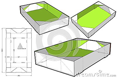 Stackable Retail Double Edge Box Internal Measurement 24.8x 16.7+ 4.75 ...
