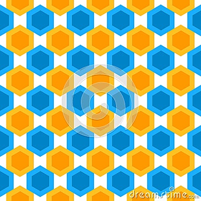 Stacked Hexagons Seamless Background Royalty-Free Stock Image ...