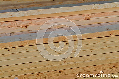 Stacked Pine Planks Side View Stock Photo | CartoonDealer.com #103200240