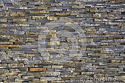Stacked Slate Bricks Wall Texture Royalty-Free Stock Photo ...