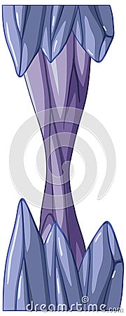 Stalactite Stalagmite In Cartoon Style Vector Illustration ...