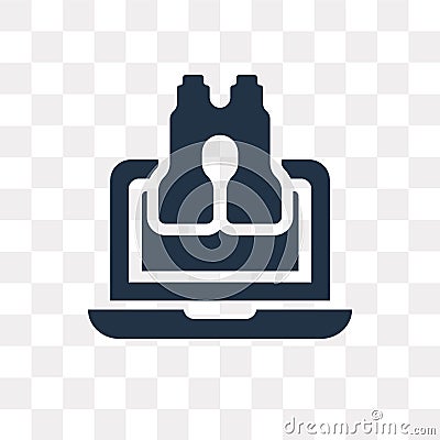 Stalking Vector Icon Isolated On Transparent Background, Stalking ...