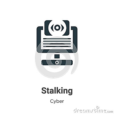 Stalking Vector Icon On White Background. Flat Vector Stalking Icon ...