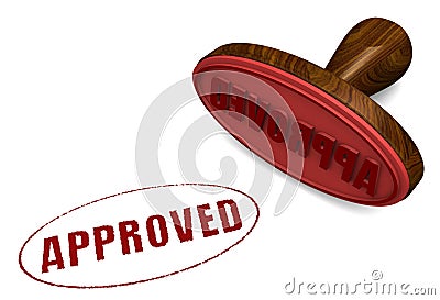Stamp Of Approval Stock Photo - Image: 12851390