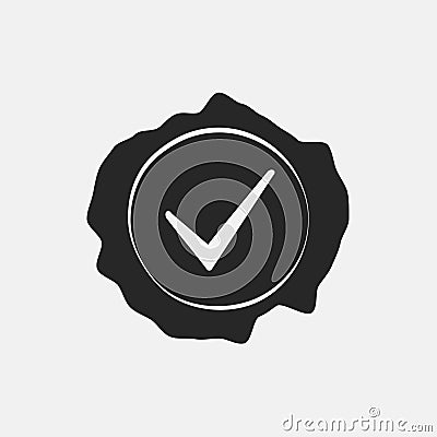 Stamp Check Mark Cartoon Vector | CartoonDealer.com #79383601