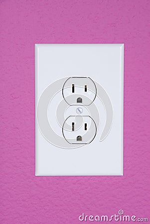 Standard 110 Volt Power Outlet Stock Image - Image: 3968581