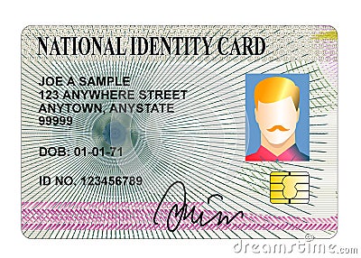 Standard Identification Card Stock Photography | CartoonDealer.com #7837940