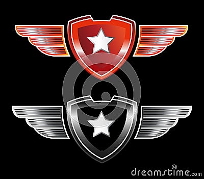 Star Insignia Logo Cartoon Vector | CartoonDealer.com #24279629