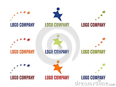 Star Logo Company. Stock Photography - Image: 5486152