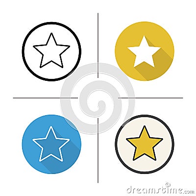 Star Mark Icon Cartoon Vector | CartoonDealer.com #78546303