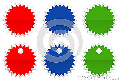 Star Price Labels Royalty Free Stock Image - Image: 9807226