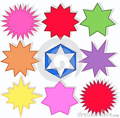 Star Shapes Royalty Free Stock Photography - Image: 16398077