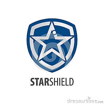 Star Shield Logo Concept Design. Symbol Graphic Template Element Vector ...