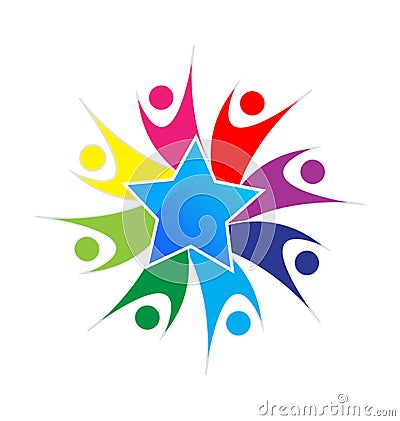 Star Team Vector Logo | CartoonDealer.com #121018704