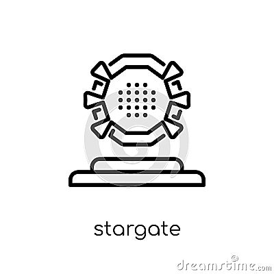 Stargate Icon. Trendy Modern Flat Linear Vector Stargate Icon On ...