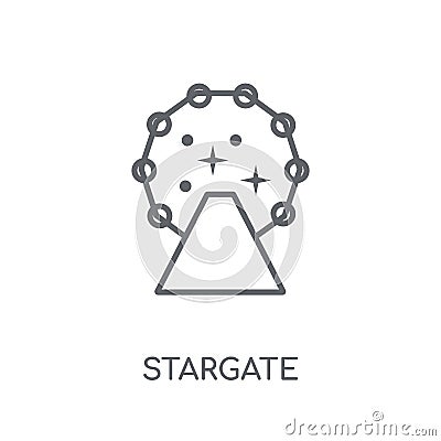 Stargate Linear Icon. Modern Outline Stargate Logo Concept On Wh ...