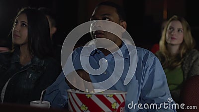 Staring at the Movie Screen (2 of 5) Stock Video - Video of people ...