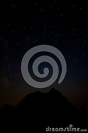 Starry Night On Badlands Loop Road Stock Photo | CartoonDealer.com ...