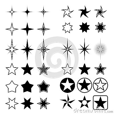Stars Collection Royalty Free Stock Photography - Image: 10603927