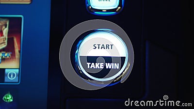 Start Button. Slot Machine in a Casino Stock Video - Video of puzzle ...
