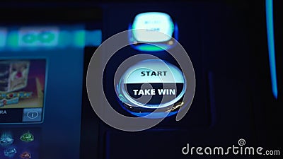 Start Button. Slot Machine in a Casino Stock Video - Video of puzzle ...