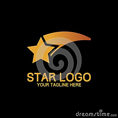 Start Logo Design Modern Concept Art Orange Cartoon Vector ...