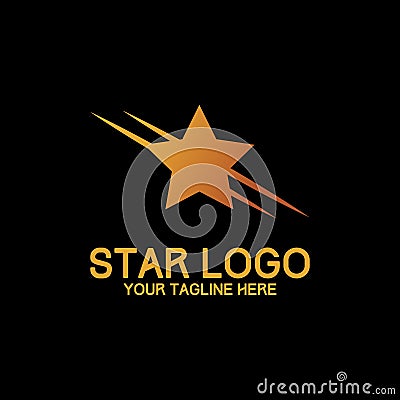 Start Logo Design Modern Concept Art Orange Cartoon Vector ...