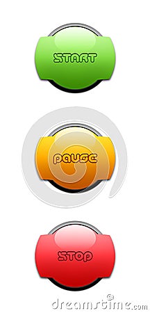 Start, Pause, Stop, Button Royalty-Free Stock Photography ...