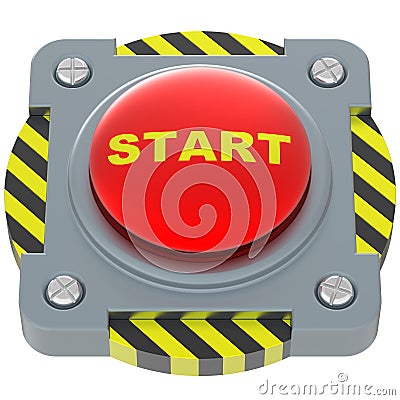 Start Red Button Stock Photo - Image: 28080680