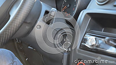 Starting the car stock video. Video of start, ignition - 85799517