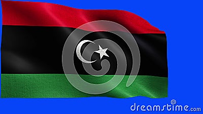 State of Libya, Flag of Libya - Seamless LOOP Stock Footage - Video of ...