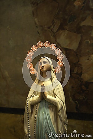 Statue of Virgin Mary stock photo. Image of chapel, female - 18716766