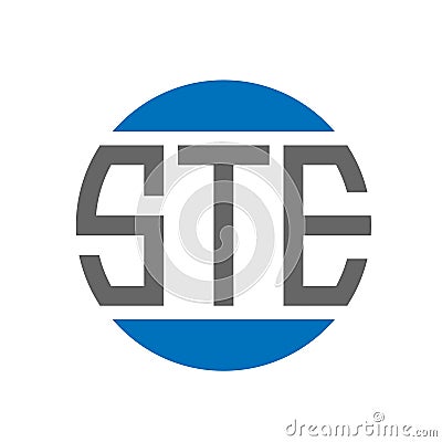 STE Letter Logo Design On White Background. STE Creative Initials ...