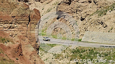 A Road between Two Mountains Stock Video - Video of late, steady: 144773421