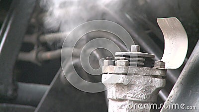 Steam Coming Out of Exhaust Pipe Stock Footage - Video of sleeper ...